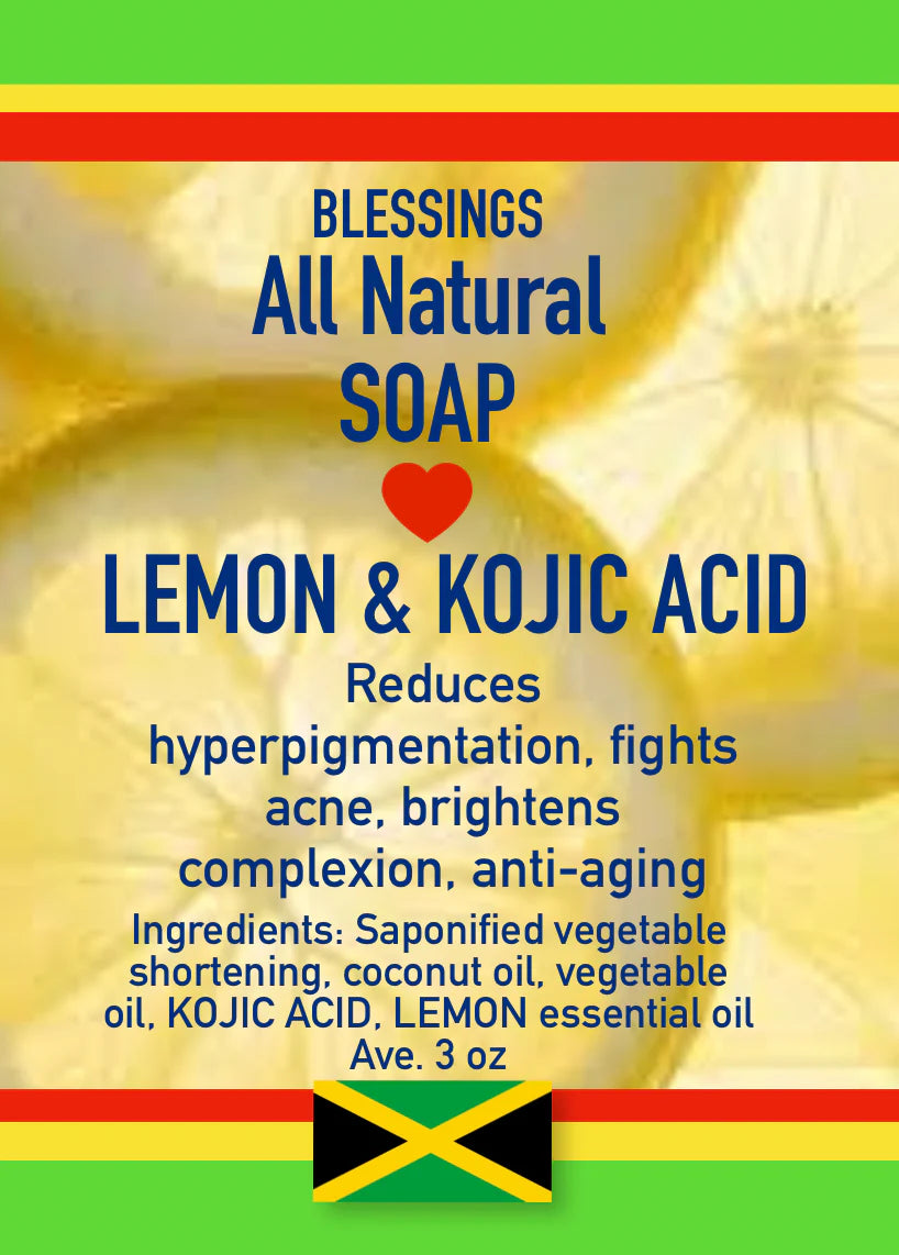 Lemon and Kojic Acid Soap – Naturally Tejal